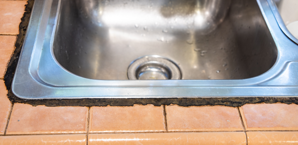 How to Remove Mold from the Caulk Around the Kitchen Sink